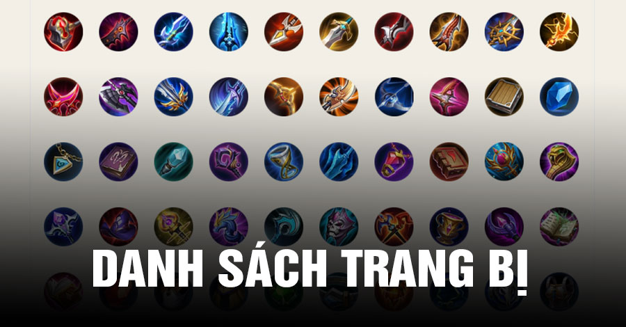 Danh Sách Trang Bị | Vương Giả Vinh Diệu - Honor Of Kings
